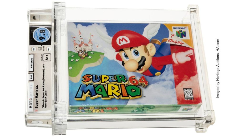 Sealed Copy of Super Mario 64 sells for $1.56 Million